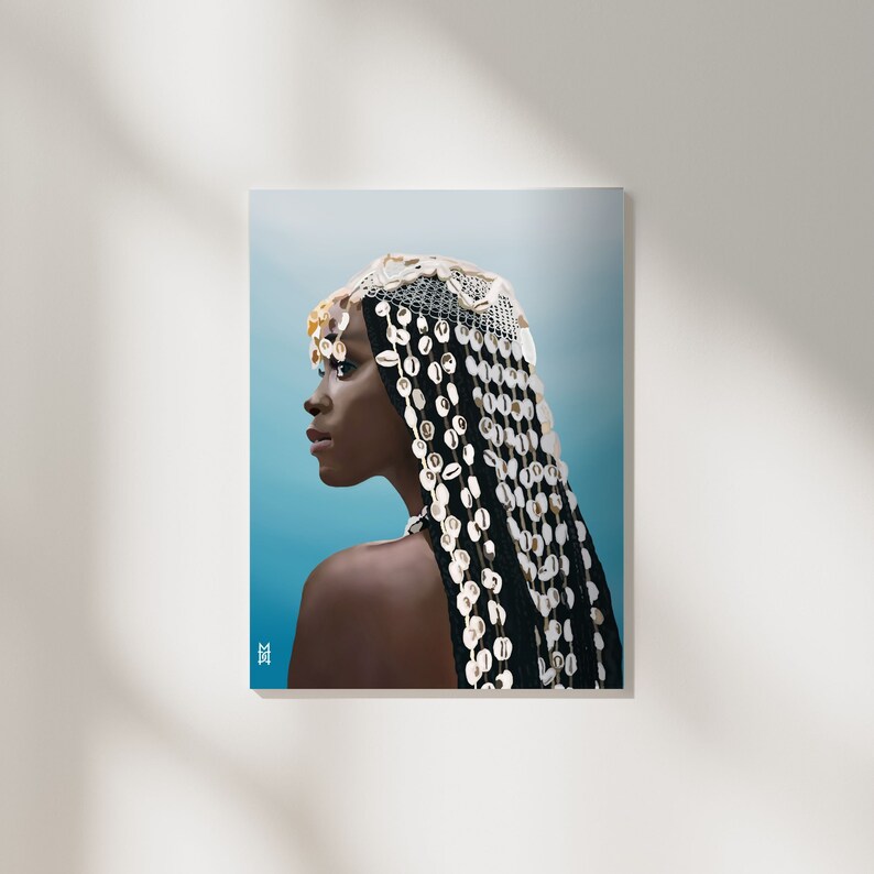 African Beauty Art: Black Woman Braids With Beads, African Beauty Art ...