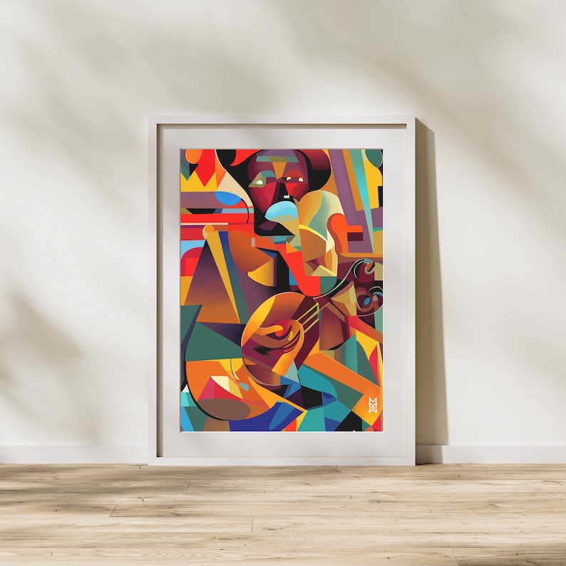 Vibrant Abstract Squares Art – Geometric Wall Decor, Abstract Squares ...