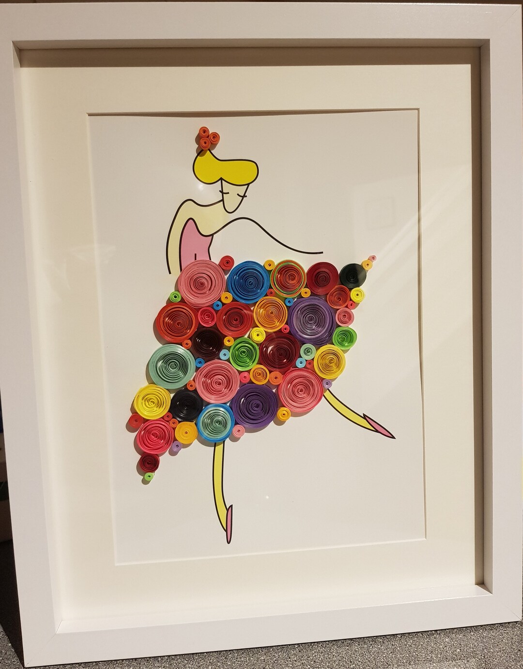 Dancing Lady Quilling Paper Art - Etsy