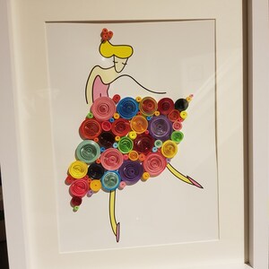 Dancing Lady Quilling Paper Art - Etsy
