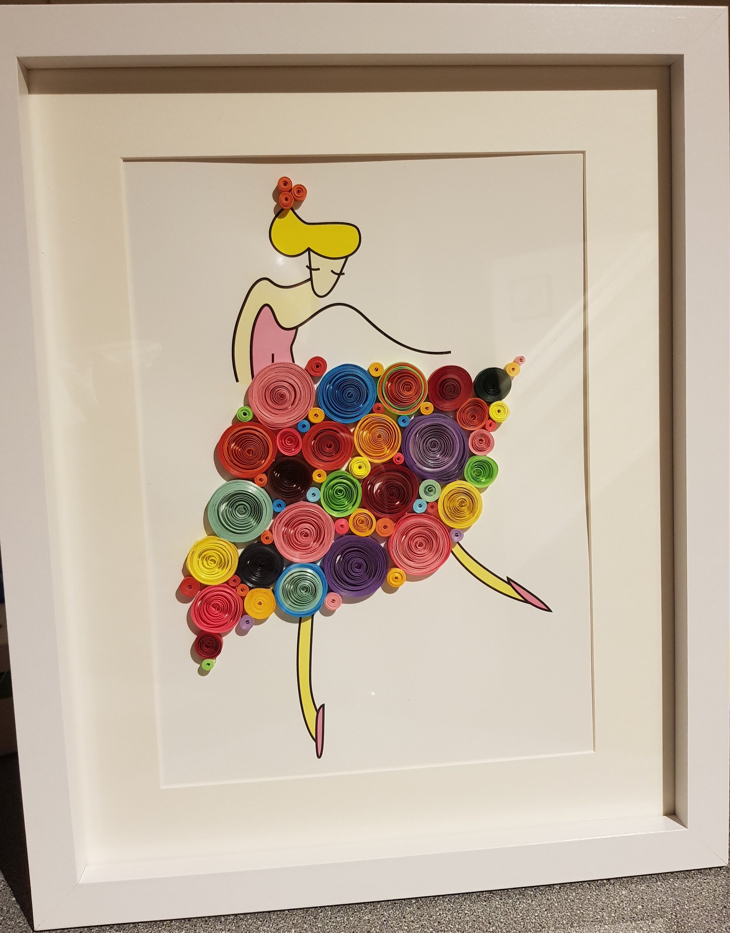 Dancing Lady Quilling Paper Art - Etsy