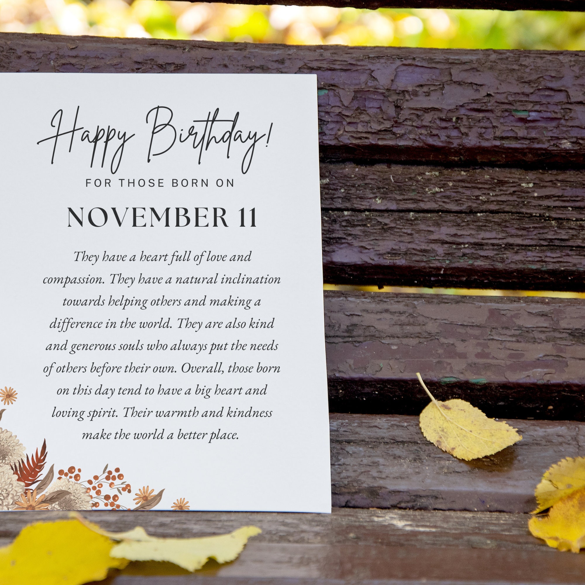 November Birthday Card for Best Friend 40th Birthday Card for Scorpio ...