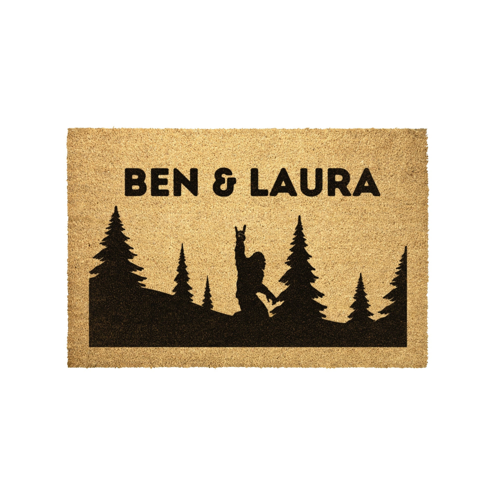 Bigfoot Custom Doormat for New Home Rug Couple Housewarming Gift for ...