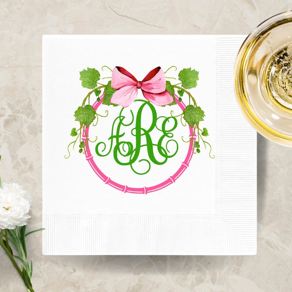 Monogram Napkins - Etsy