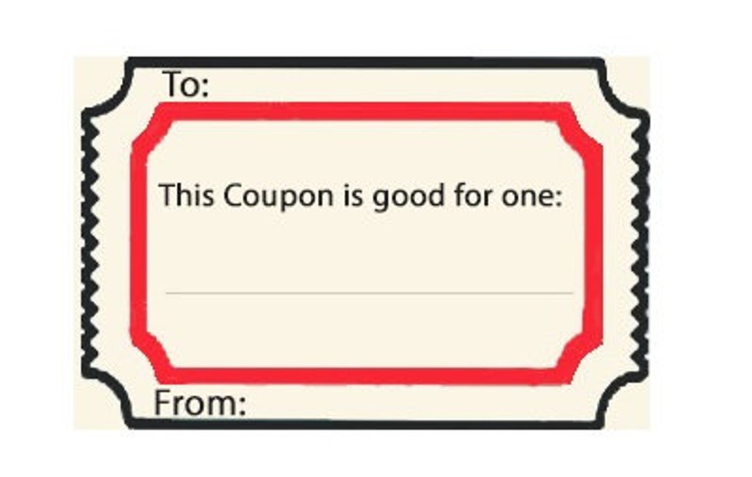 Coupon Good for One - Etsy