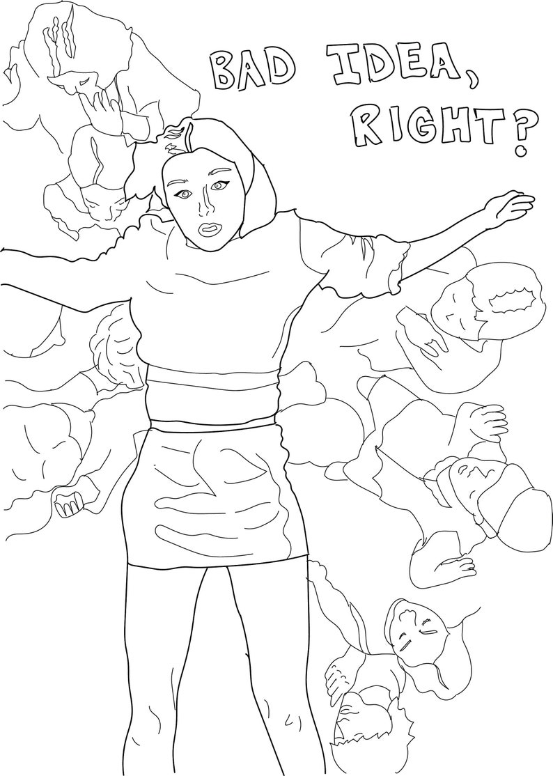 Olivia Rodrigo GUTS Unofficial Coloring Book - Etsy UK