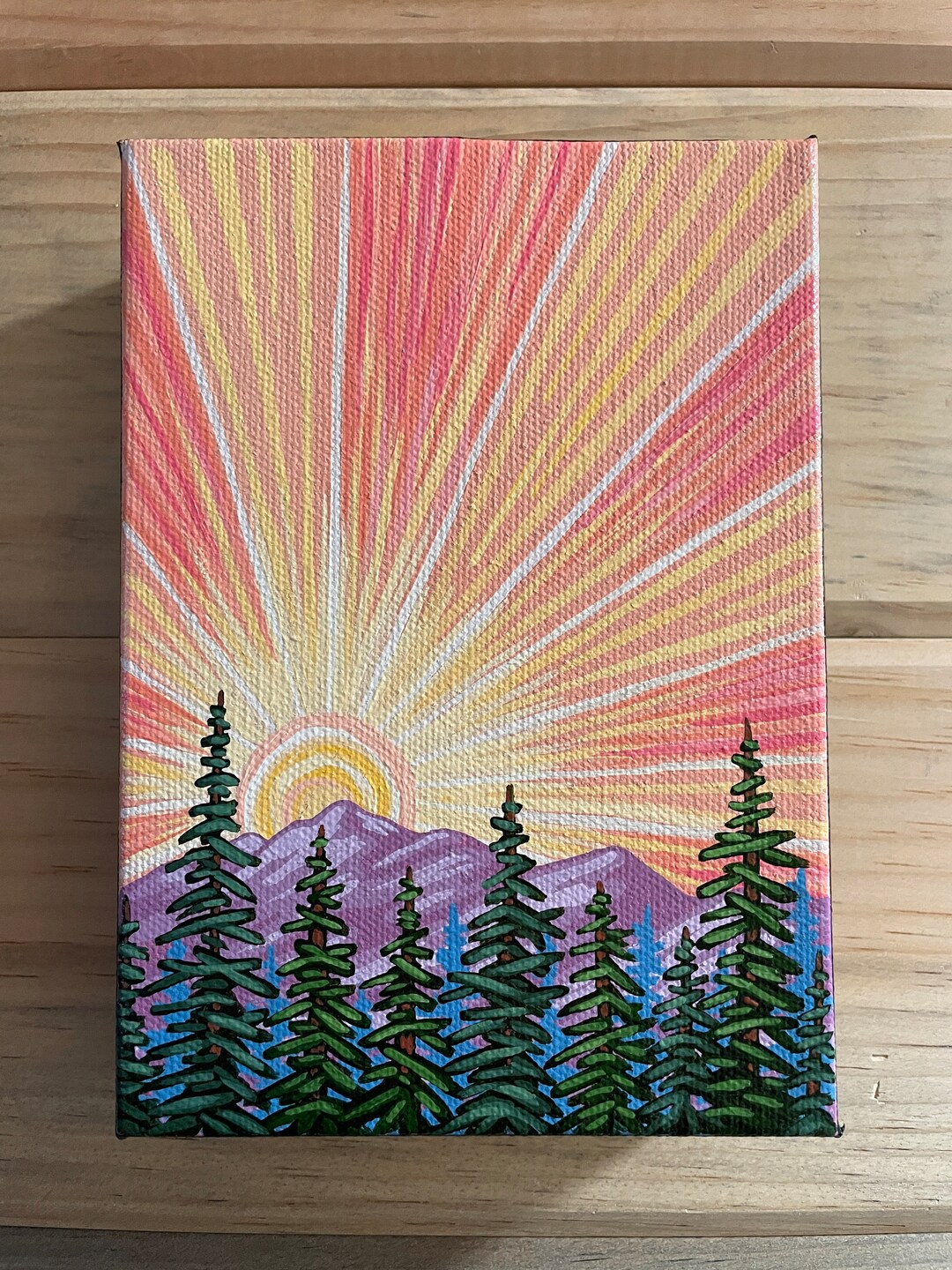 Original Acrylic Painting “hello Sunshine” - Etsy