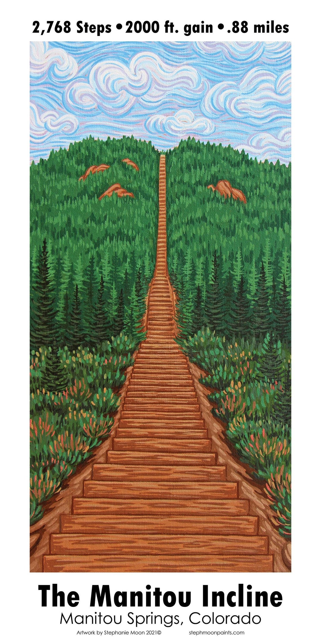 Manitou Incline Fine Art Poster Print - Etsy