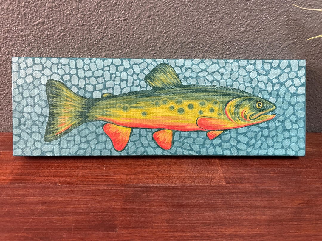 Cutthroat Greenback Trout Original Acrylic Painting - Etsy