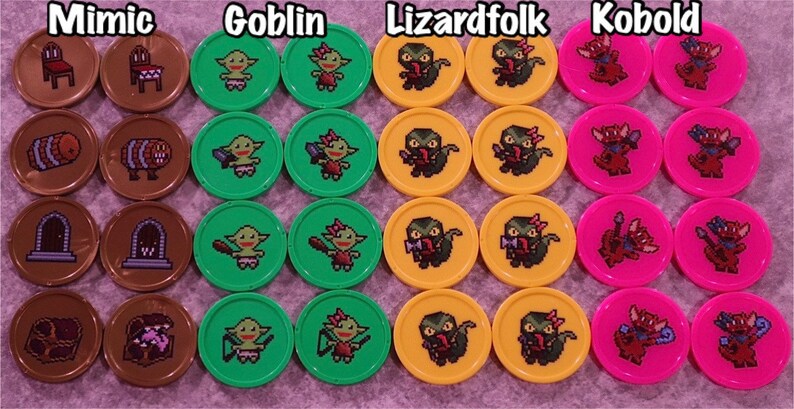 Role Play Pixel Art Tokens - 20 Token Set - Etsy
