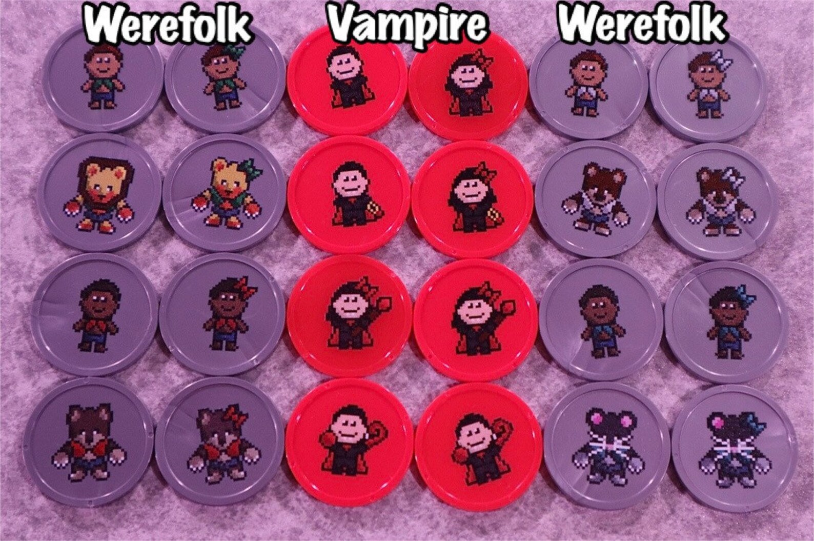 Role Play Pixel Art Tokens - 20 Token Set - Etsy