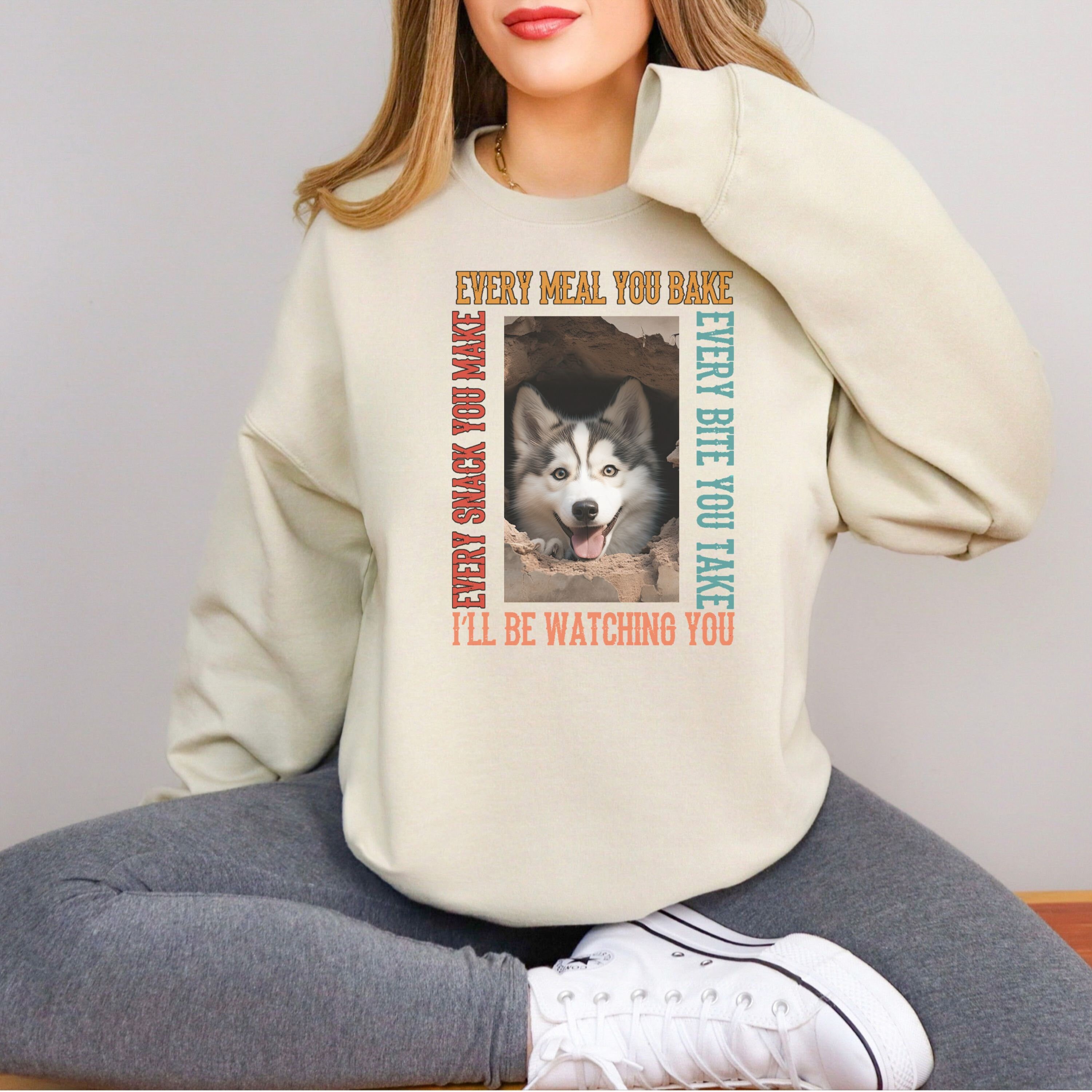 Personalized Siberian Husky Sweatshirt for Husky Mama, Funny Husky Gift ...