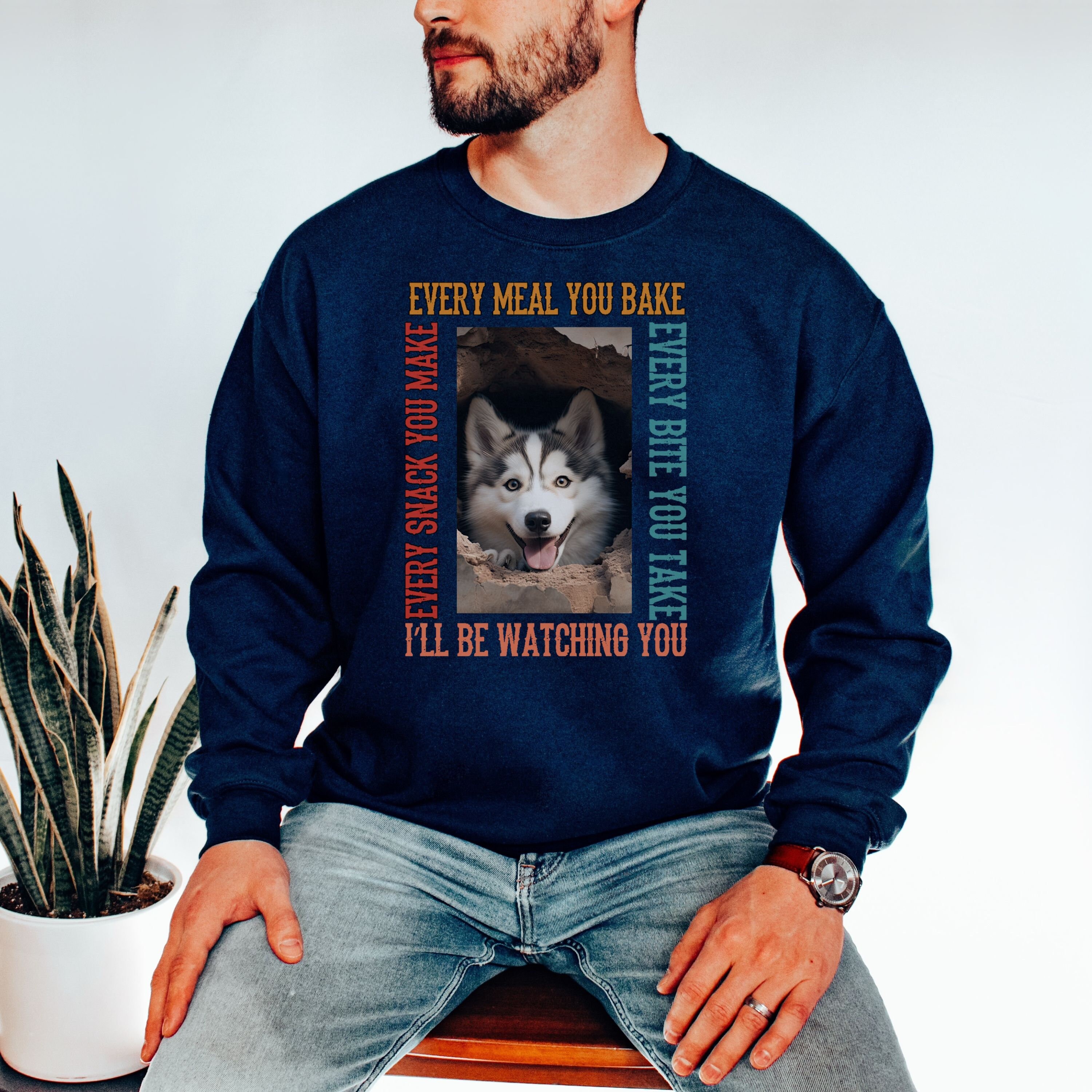 Personalized Siberian Husky Sweatshirt for Husky Mama, Funny Husky Gift ...