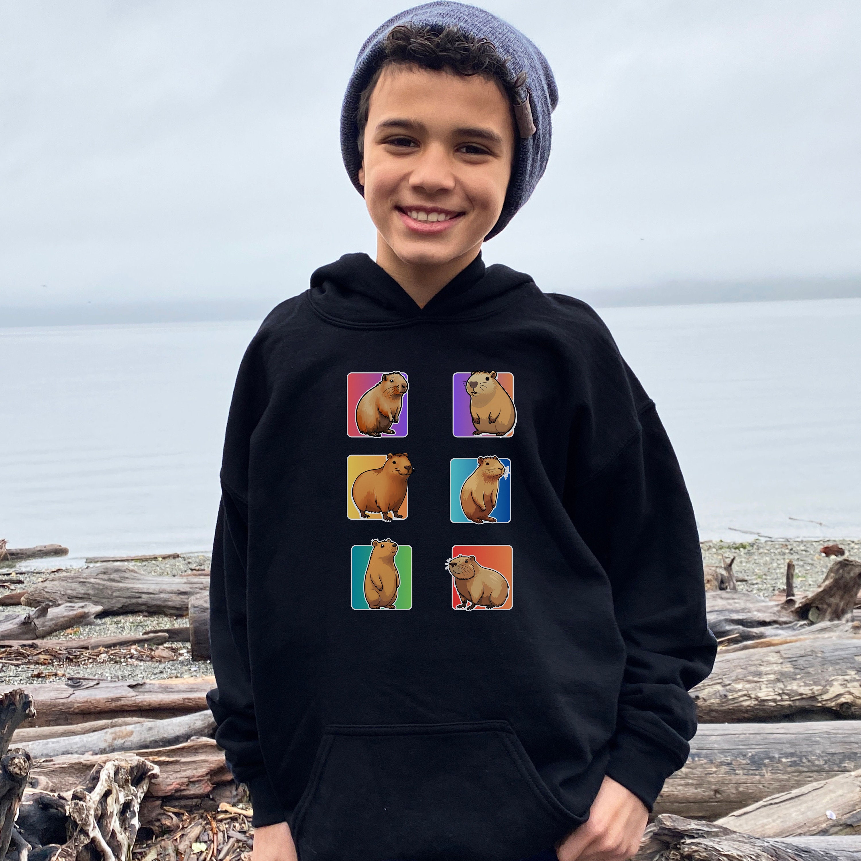Capybara Kids Hoodie, Capybara Youth Sweatshirt, Gift for Kids Capybara ...