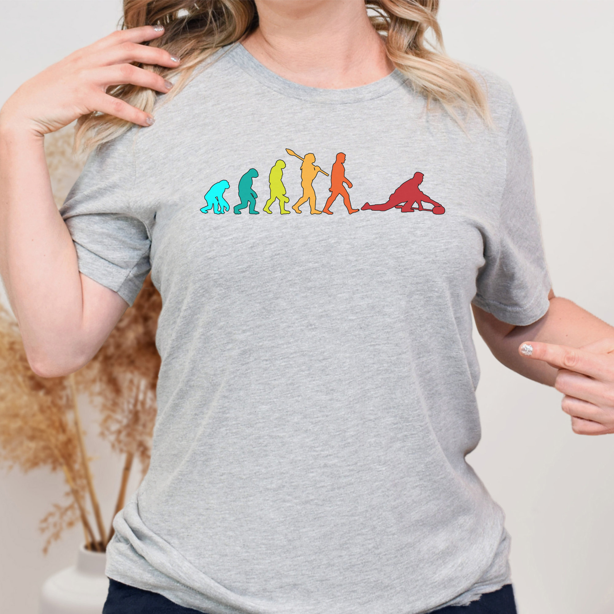 Curling Evolution T-shirt Funny Curling Shirt, Curling Gift for Curler ...