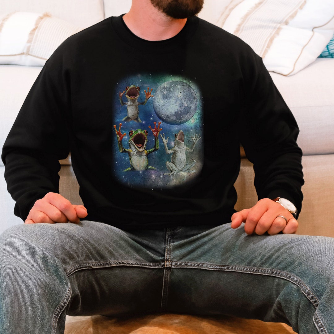 Funny Weirdcore Sweatshirt, Cursed Frog Shirt, Unisex Crewneck ...