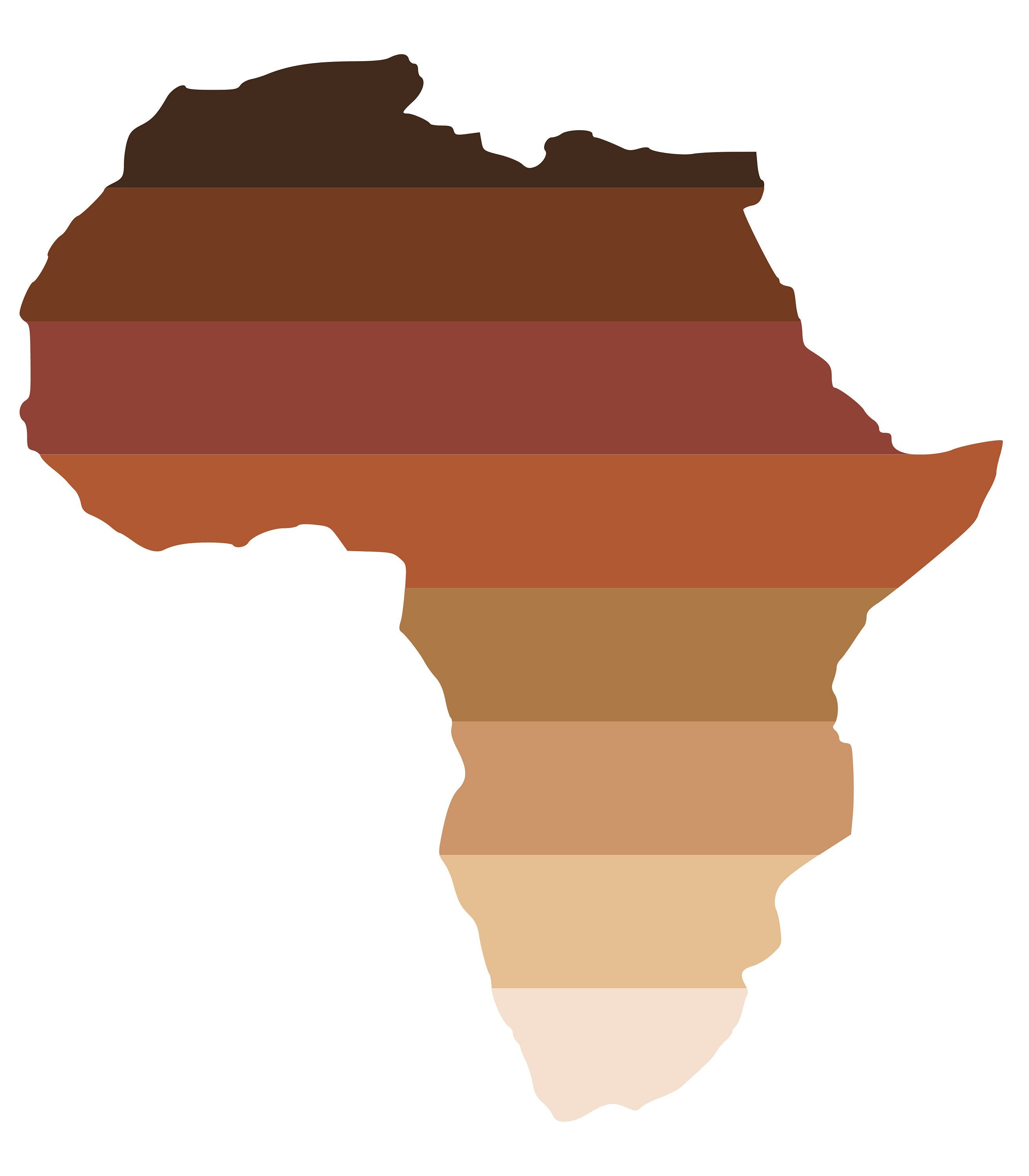 Africa Map Shades SVG and PNG Set - Etsy