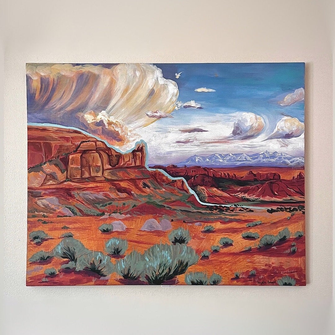 View From Moab Original Acrylic Painting - Etsy