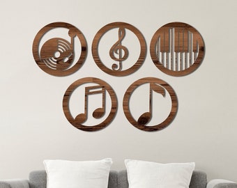 Music Notes Wall Art - Etsy