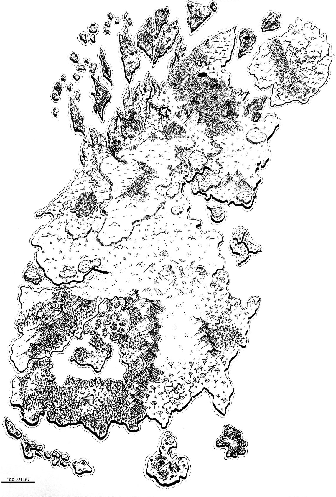 Custom A4 Hand Drawn Fantasy RPG Map – HQ Digital Scans - Etsy