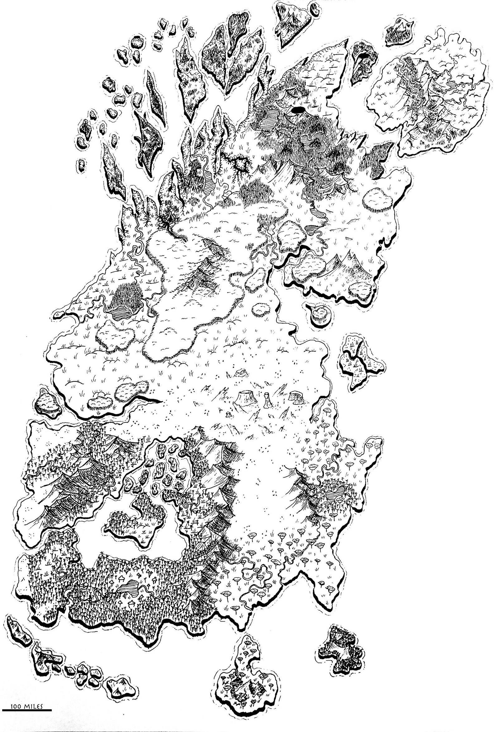 Custom A4 Hand Drawn Fantasy RPG Map – HQ Digital Scans - Etsy
