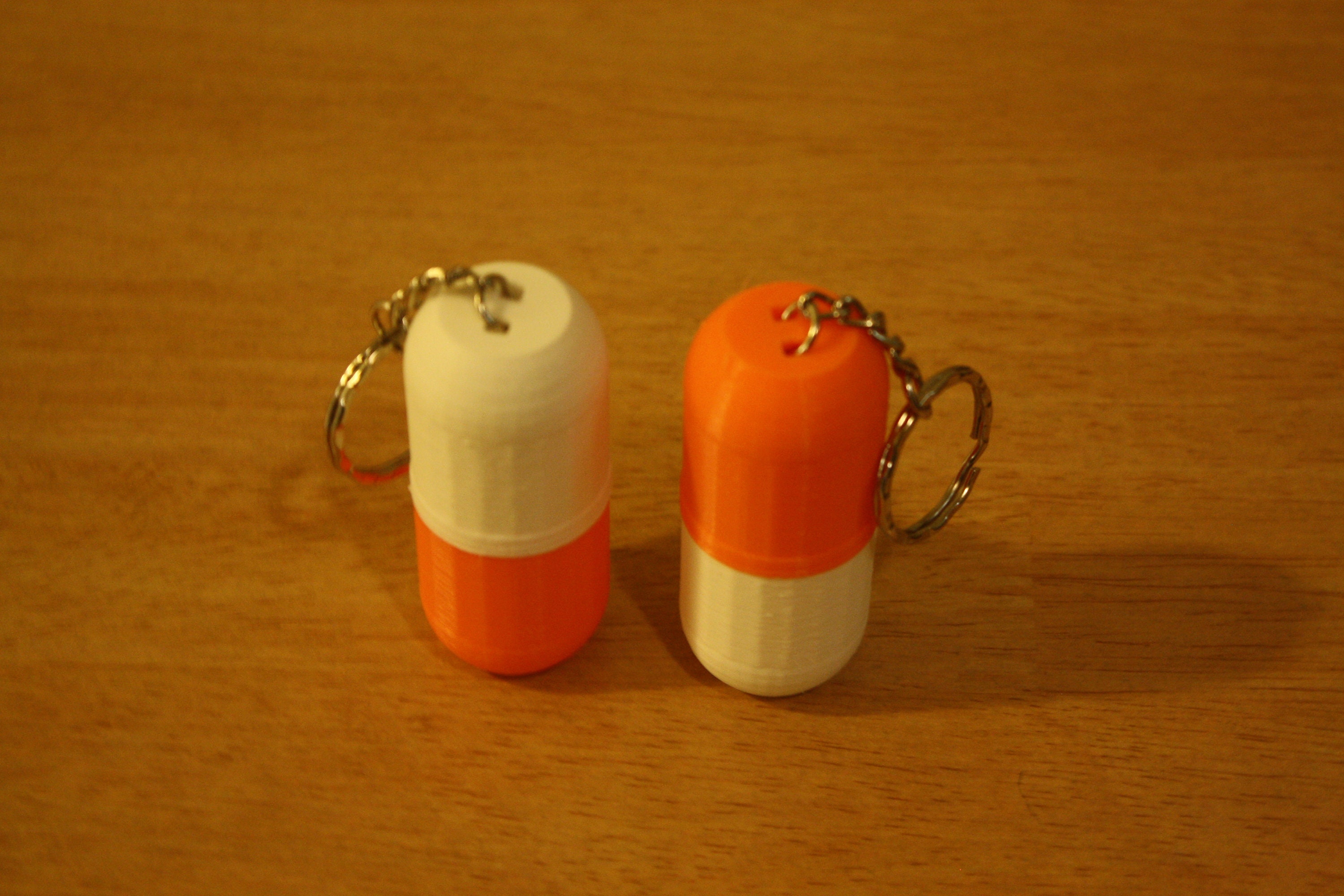 Tiny Pill / Capsule Storage and Cosplay Keychain Small Sized Container ...