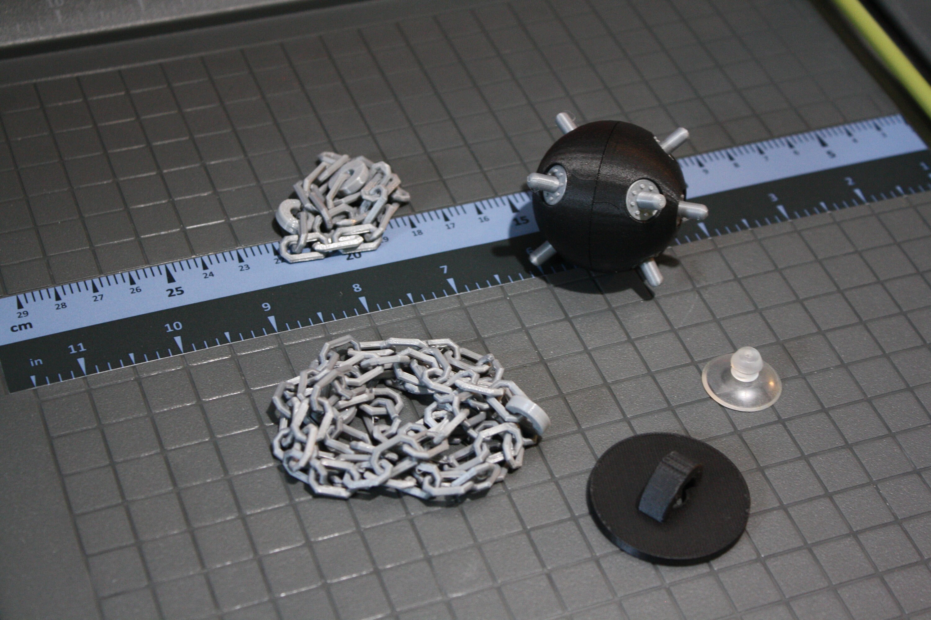 Aquarium Decoration World War Floating Mine With Spiked Ball, Chains ...