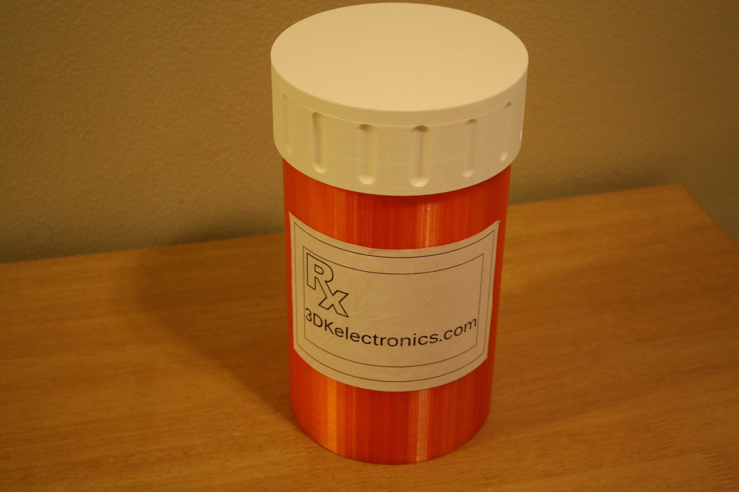Giant 3D Printed Prescription Bottle - Unique Storage Container - Etsy