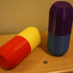 Extra Large Pill / Capsule - Storage and Cosplay - Multiple Colors ...