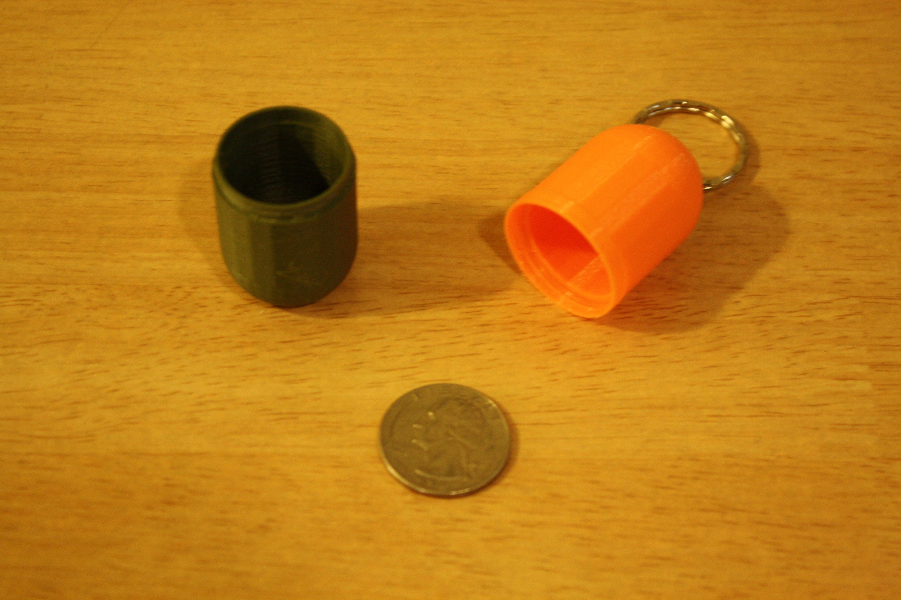 Tiny Pill / Capsule - Storage and Cosplay Keychain - Small Sized ...