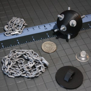 Aquarium Decoration World War Floating Mine With Spiked Ball, Chains ...