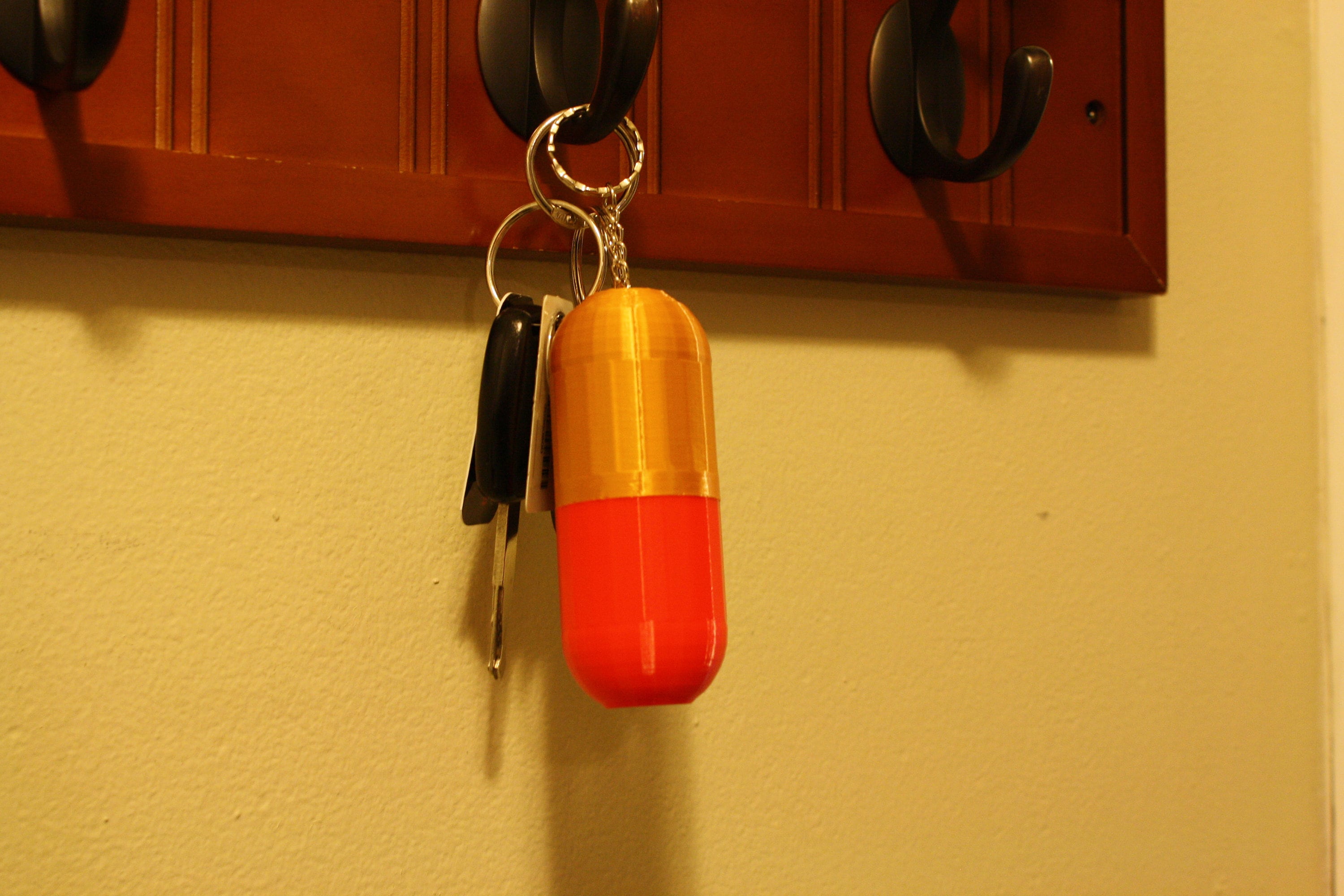 Small Pill / Capsule - Storage and Cosplay Keychain - Small Sized ...