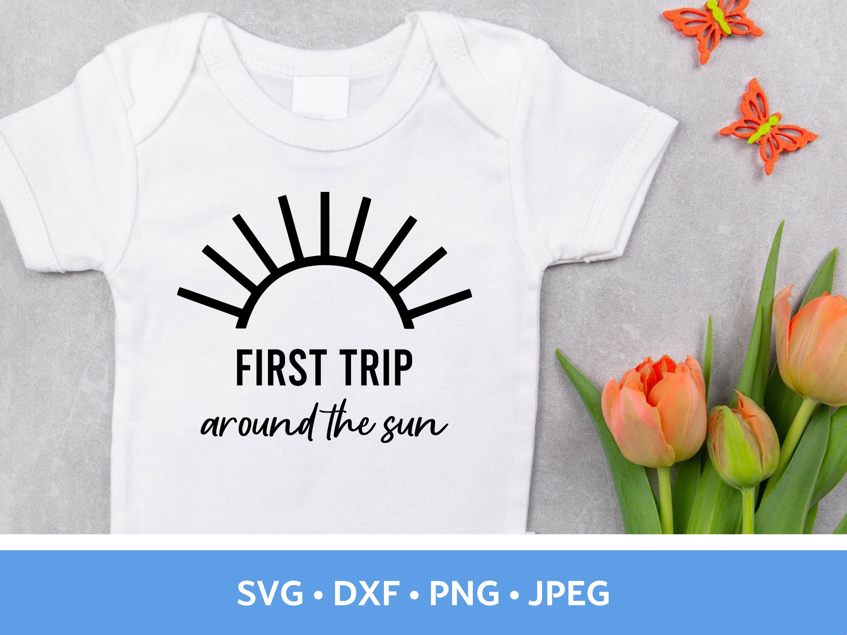 First Trip Around the Sun SVG, Nature Inspired Baby’s First Birthday ...