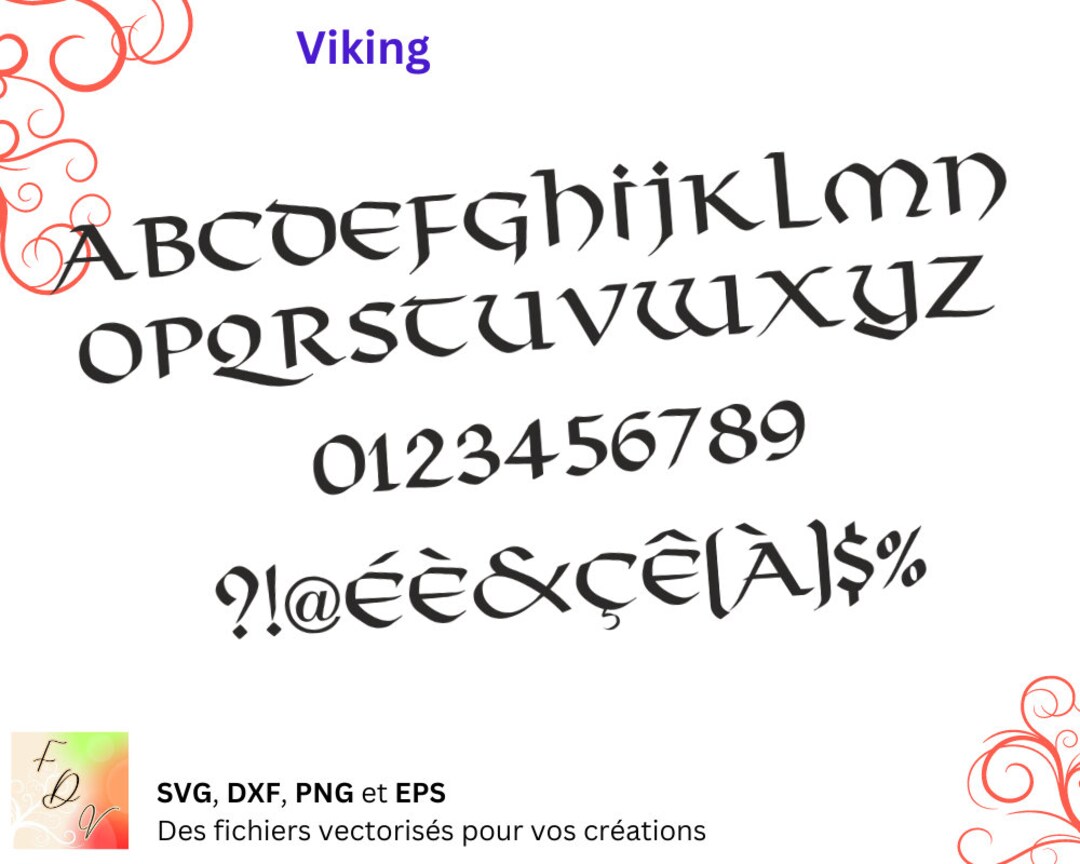 Viking Alphabet Svg, Dxf, Eps, Png, Digital File - Etsy