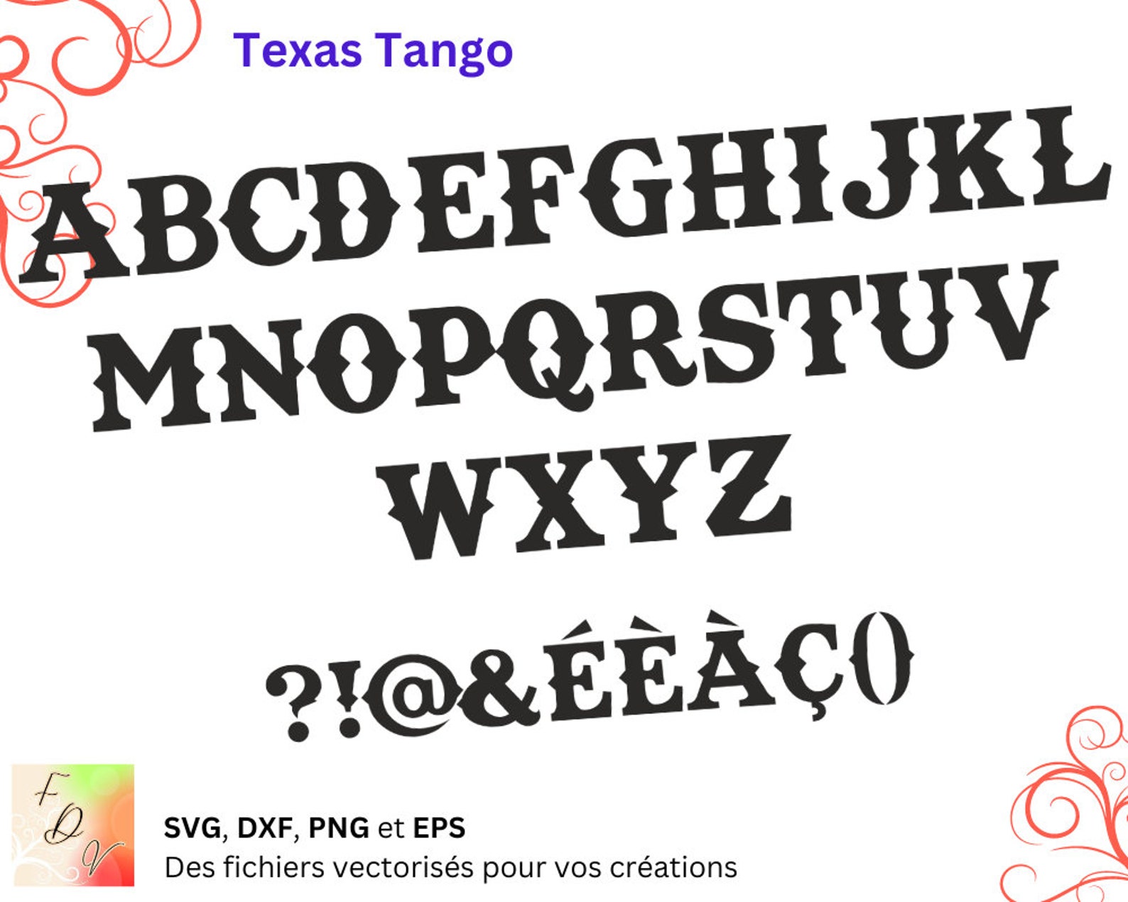 Texas Tango Alphabet Svg, Dsf, Eps, Png Digital File - Etsy
