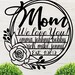 Mothers Day Metal Wreath Sign, Personalized Mom Sign With Kids Names ...