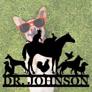 Personalized Metal Veterinary Sign, Custom Veterinary Sign ...