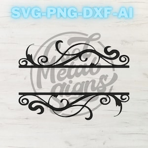 Scroll Split Svg, Scroll Split Png, Scroll Svg, Scroll Split Name Frame ...
