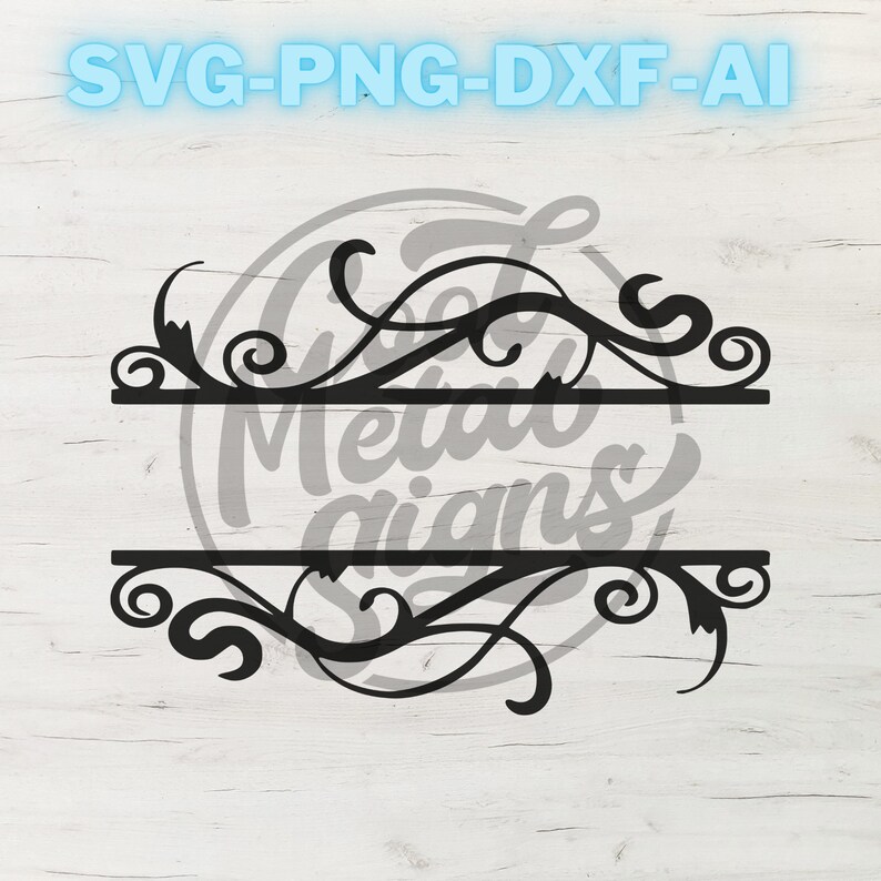 Scroll Split Svg Scroll Split Png Scroll Svg Scroll Split - Etsy