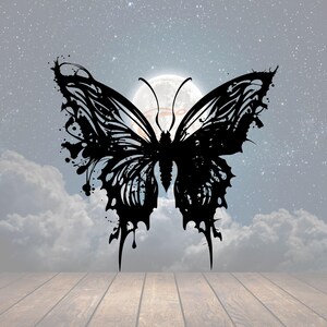 Abstract Butterfly Metal Sign - Etsy
