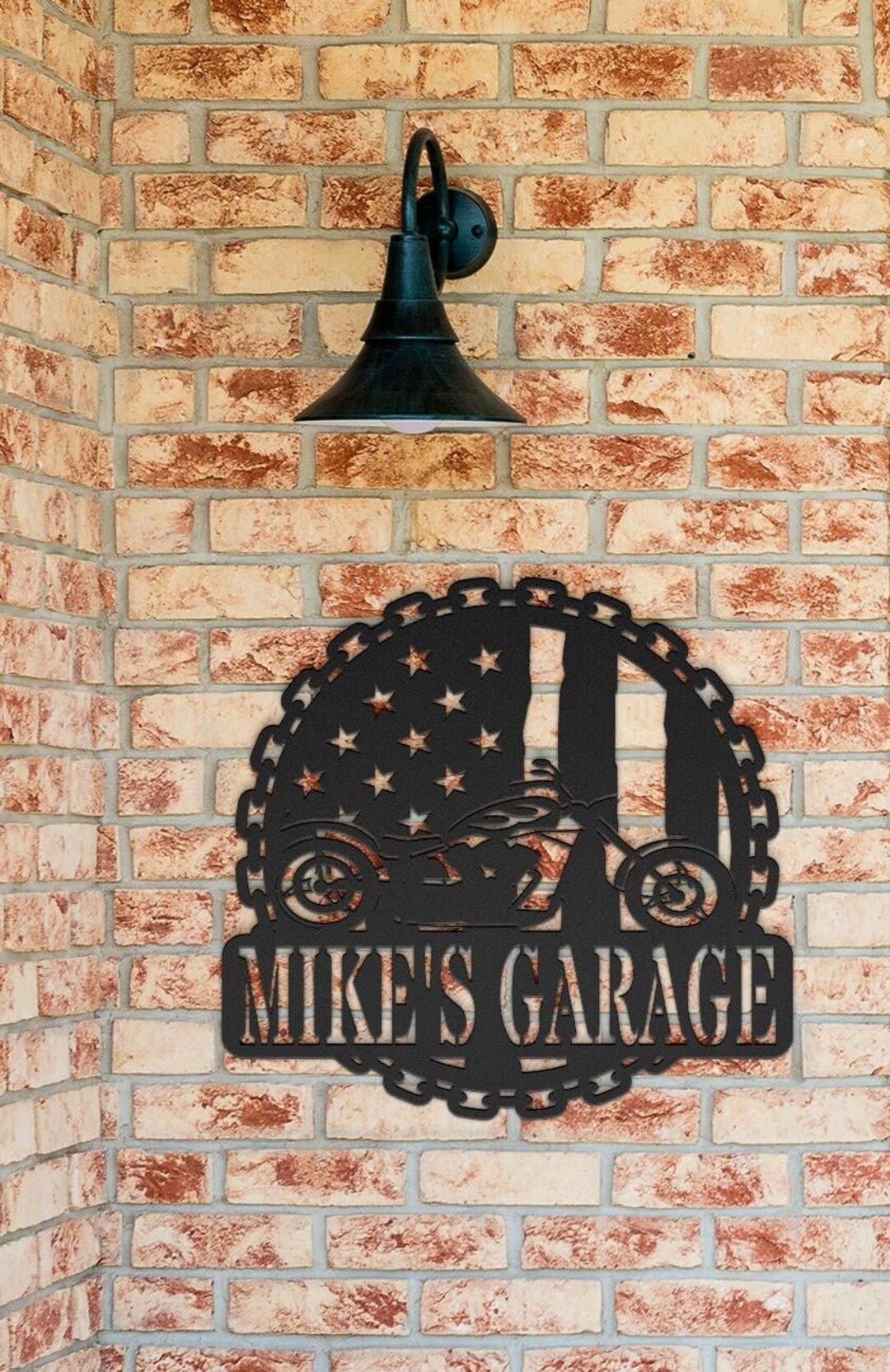 Custom Motorcycle Sign, Personalized American Motorcycle Sign ...