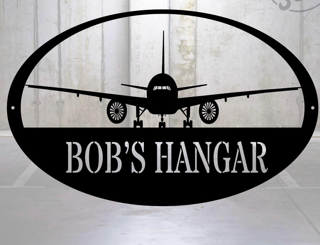 Personalized Metal Airplane Sign: Aviation Decor, Pilot Gift - Etsy