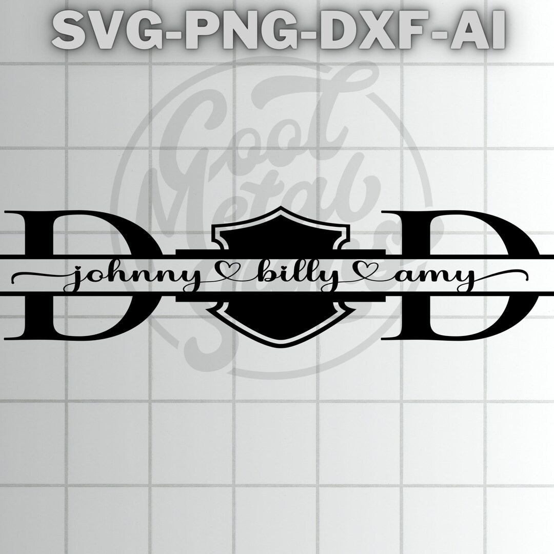 Harley Dad Svg, Fathers Day Svg, Motorcycle Dad Svg, Dad Split Svg, Dad ...