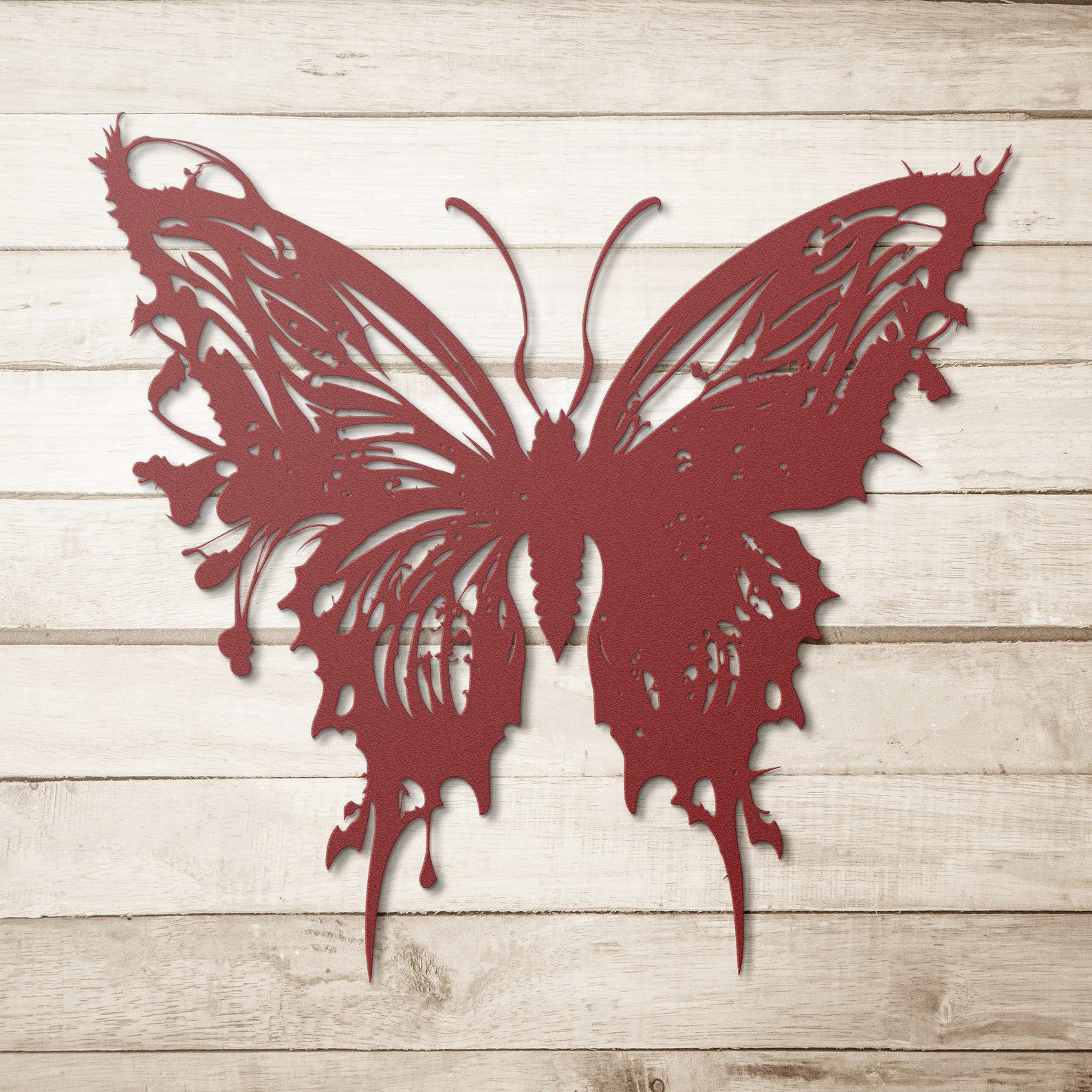 Abstract Butterfly Metal Sign - Etsy