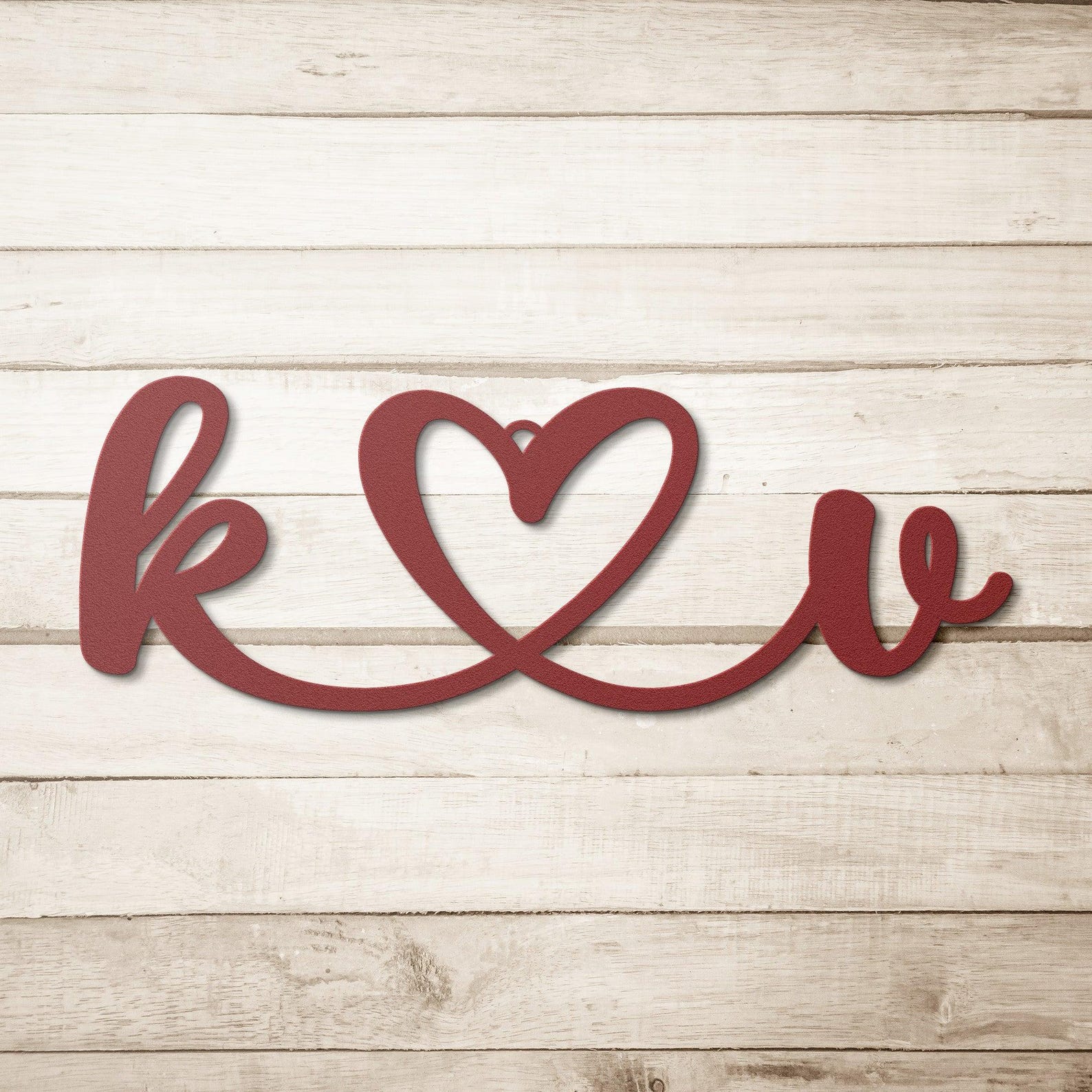 Personalized Initials Heart Sign, Custom Couples Initials Sign, Custom ...
