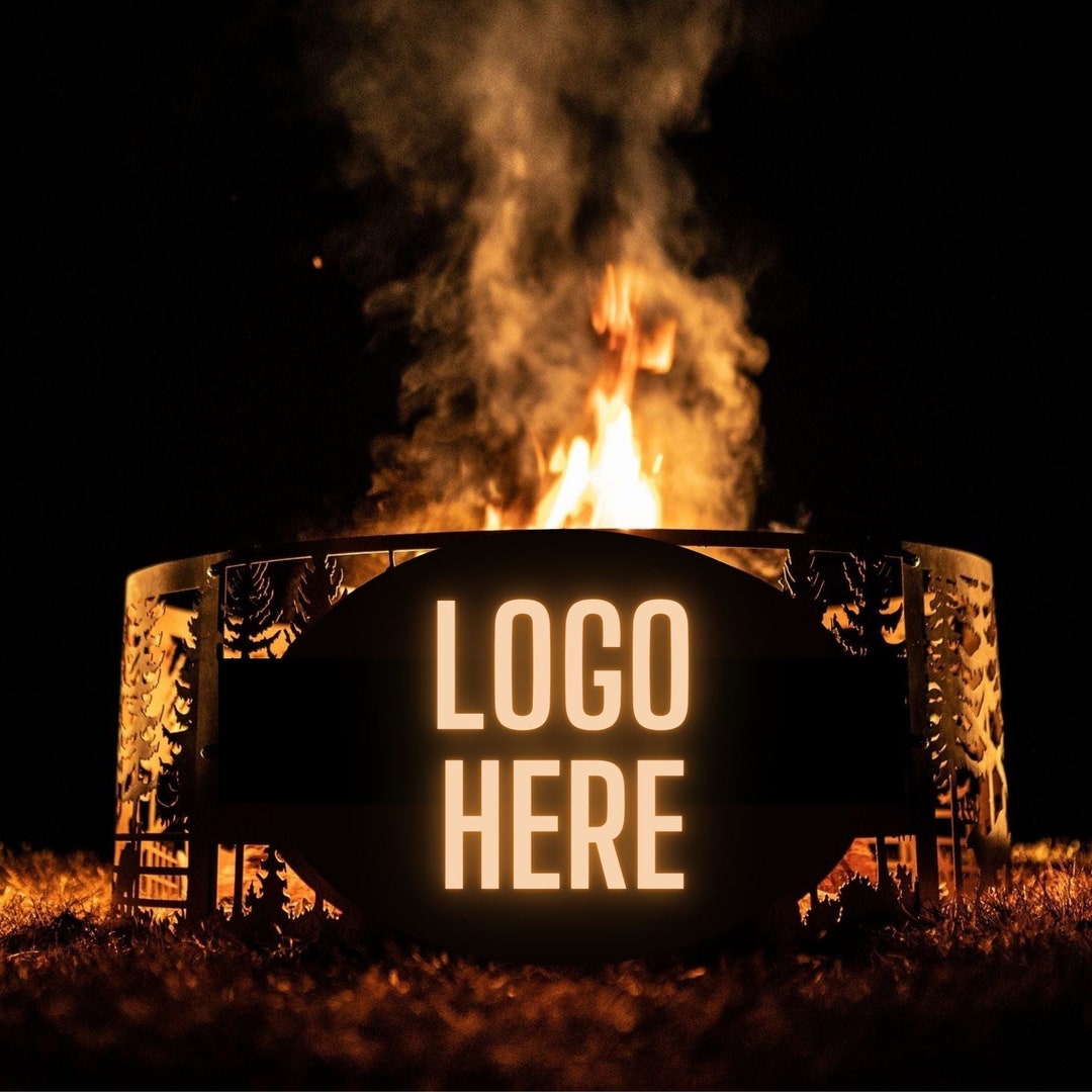 Custom Logo Fire Pit Ring: Heavy Duty Steel, Personalized Design - Etsy