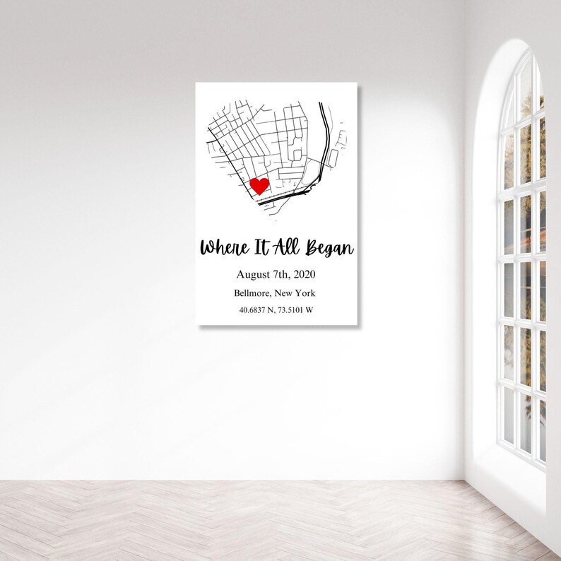 Where It All Began Personalized Metal Prints, Where We Began Metal ...