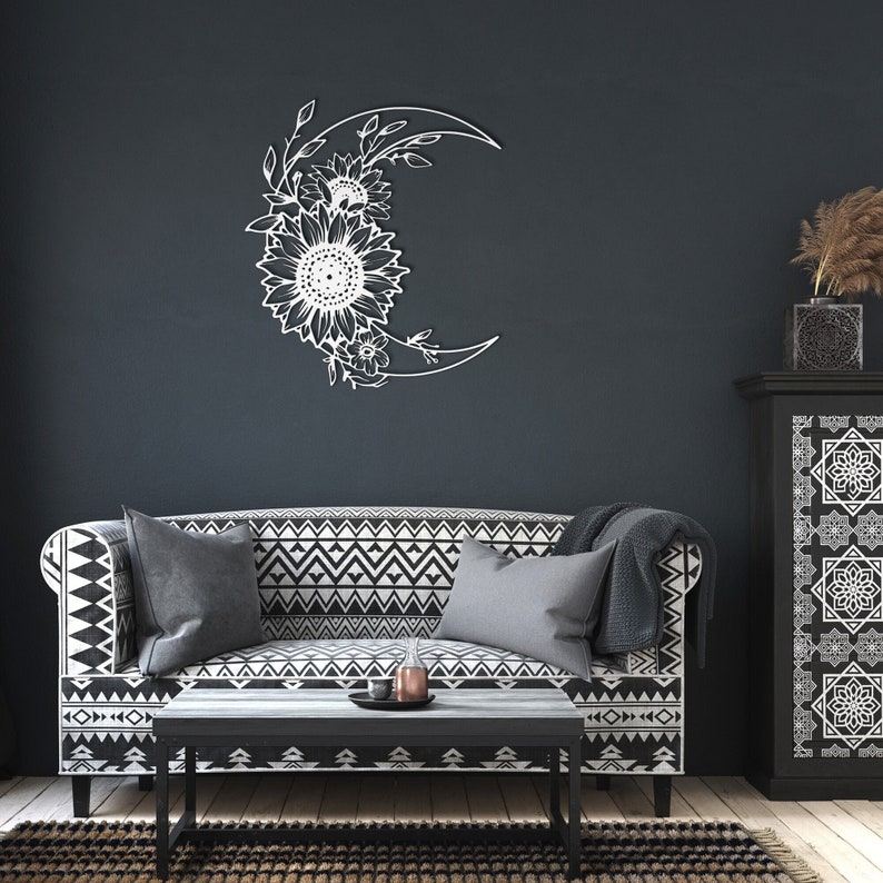 Daisy Moon Metal Sign Metal Wall Art Daisy Moon Metal Wall - Etsy