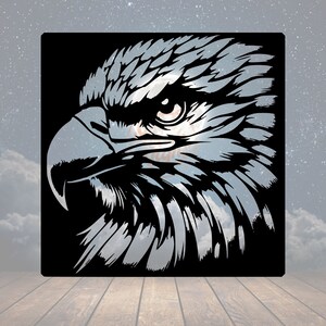 Eagle Portrait Metal Sign, Eagle Decor, Bald Eagle Art, Eagle Sign ...