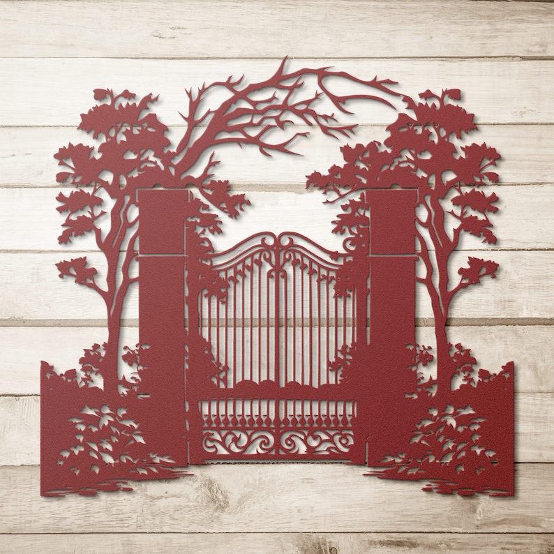 Garden Gate Metal Sign - Etsy